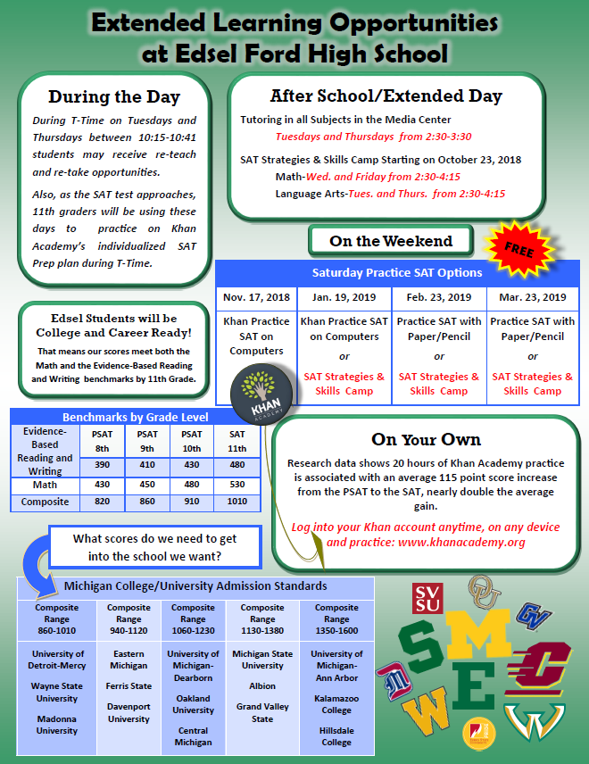 Extended Learning Opportunities at Edsel Ford High School | Edsel Ford ...